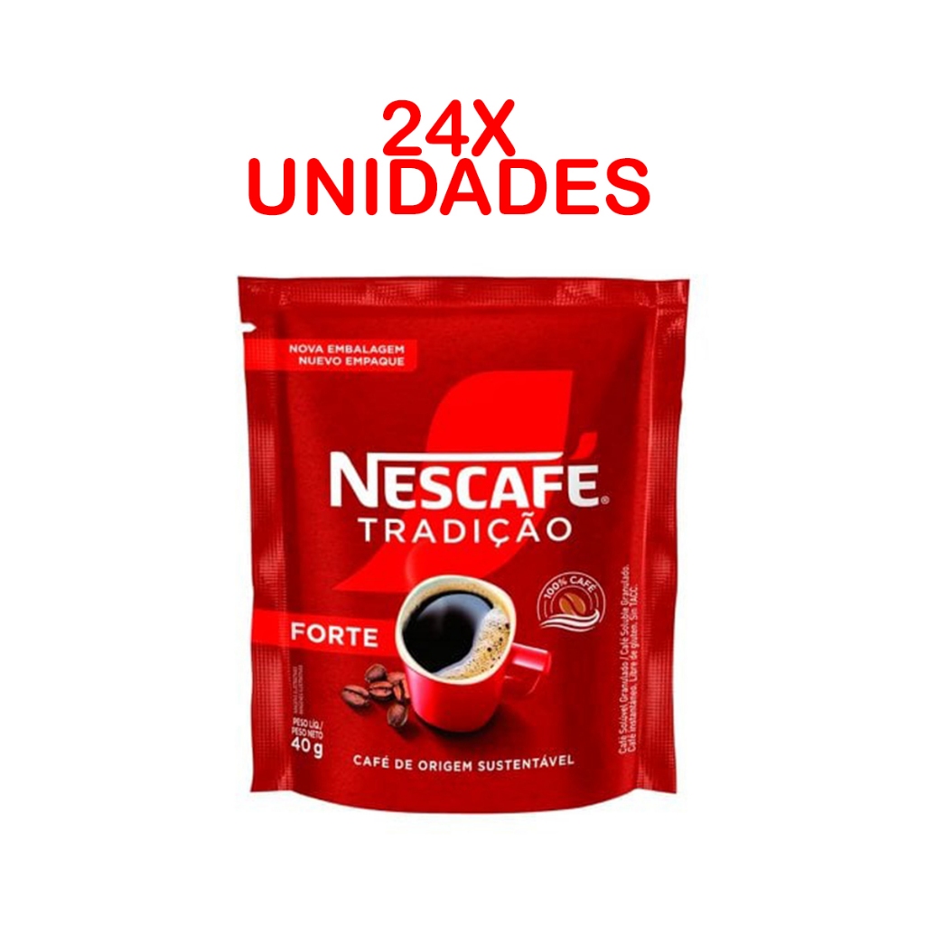 24 ou 12 Unidades kit Café Solúvel Nescafé Tradição Matinal Original ...