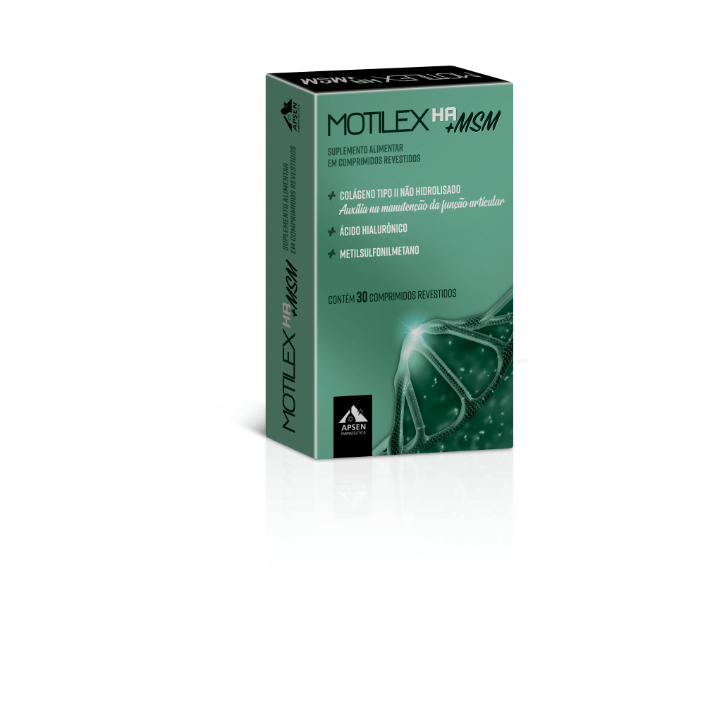 Suplemento Alimentar Motilex HA + MSM 30 Comprimidos Revestidos ...