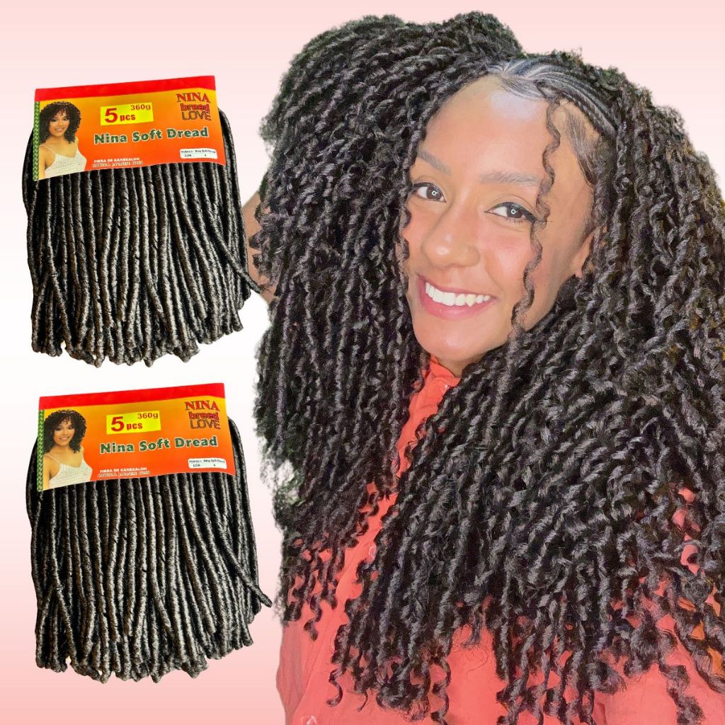 NINA SOFT CROCHET BRAIDS CABELOCORES VARIADAS 360G 45CM | Shopee Brasil