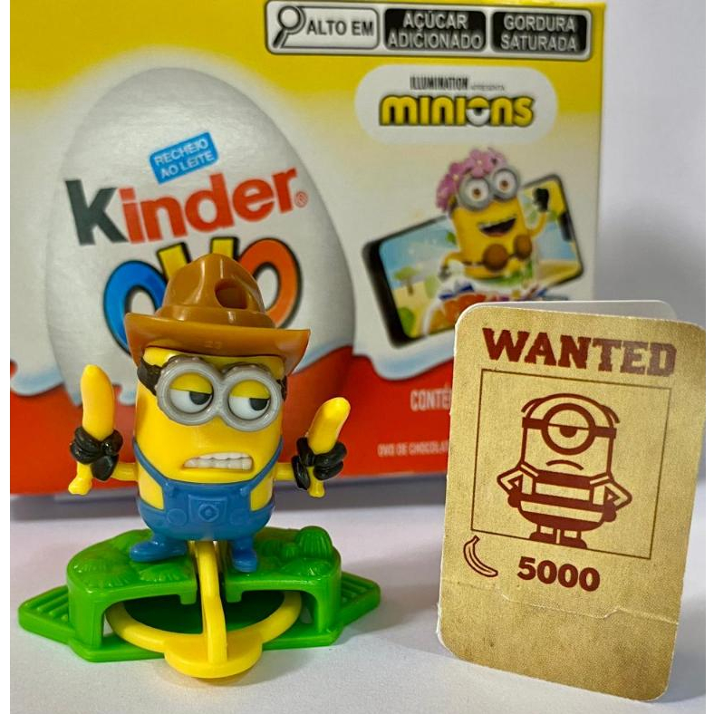 Brinquedo Kinder Ovo Minion Cowboy - Somente o brinquedo, sem chocolate ...