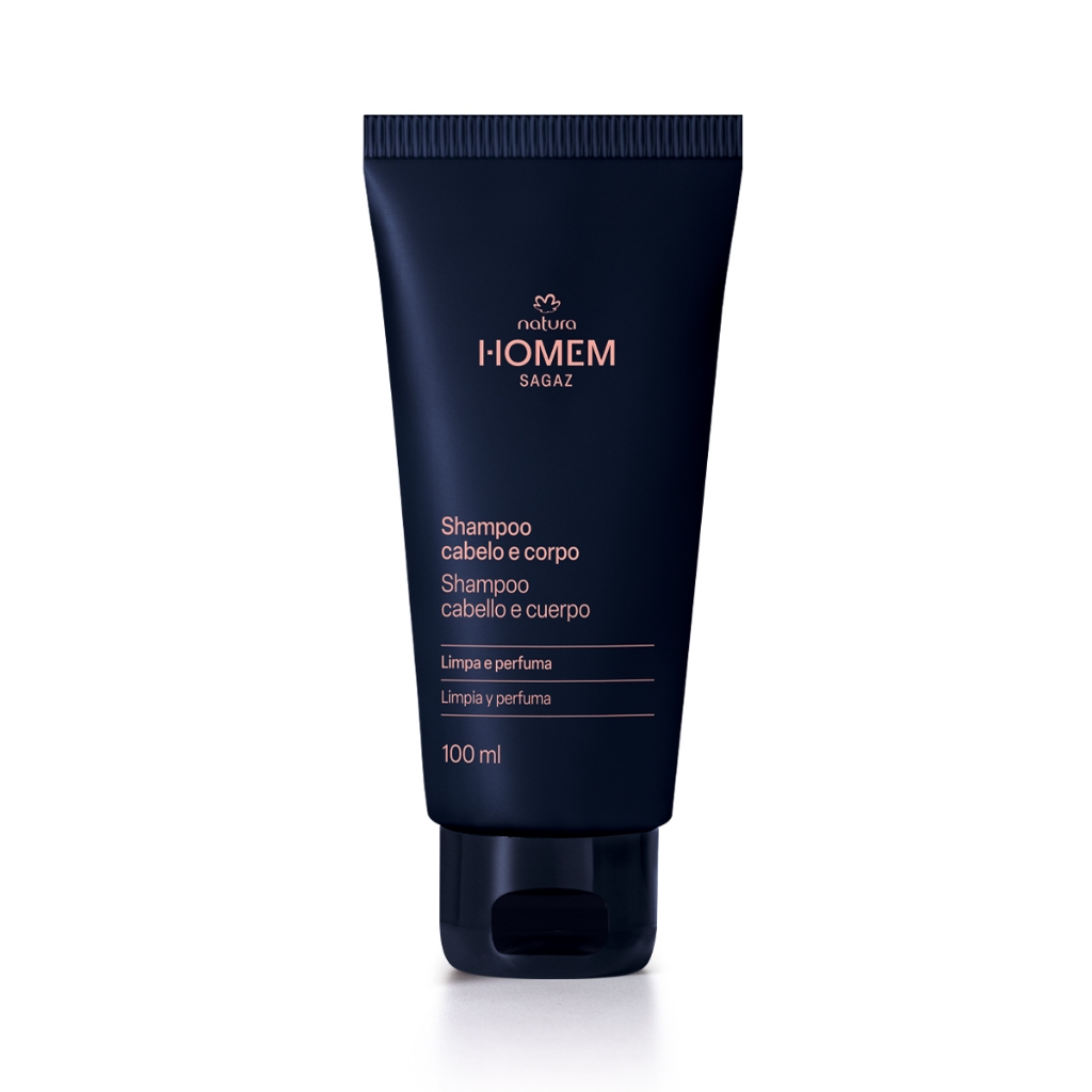 Shampoo cabelo e corpo Natura Homem Sagaz 100 Ml | Shopee Brasil