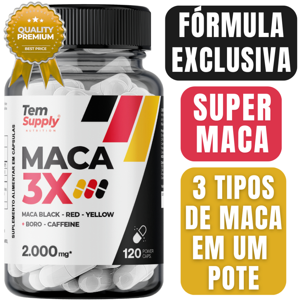 Super Maca Com Boro 2000mg Premium Quality | Shopee Brasil