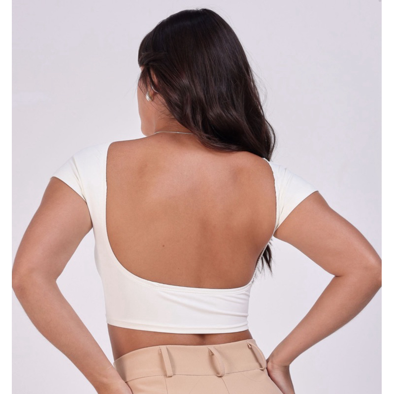 Cropped sofia costas nua | Shopee Brasil