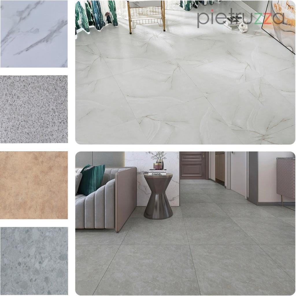 Piso Vinílico Adesivo Colante - Pietruzza - Tipo Pedra 45,7cm X 45,7cm ...