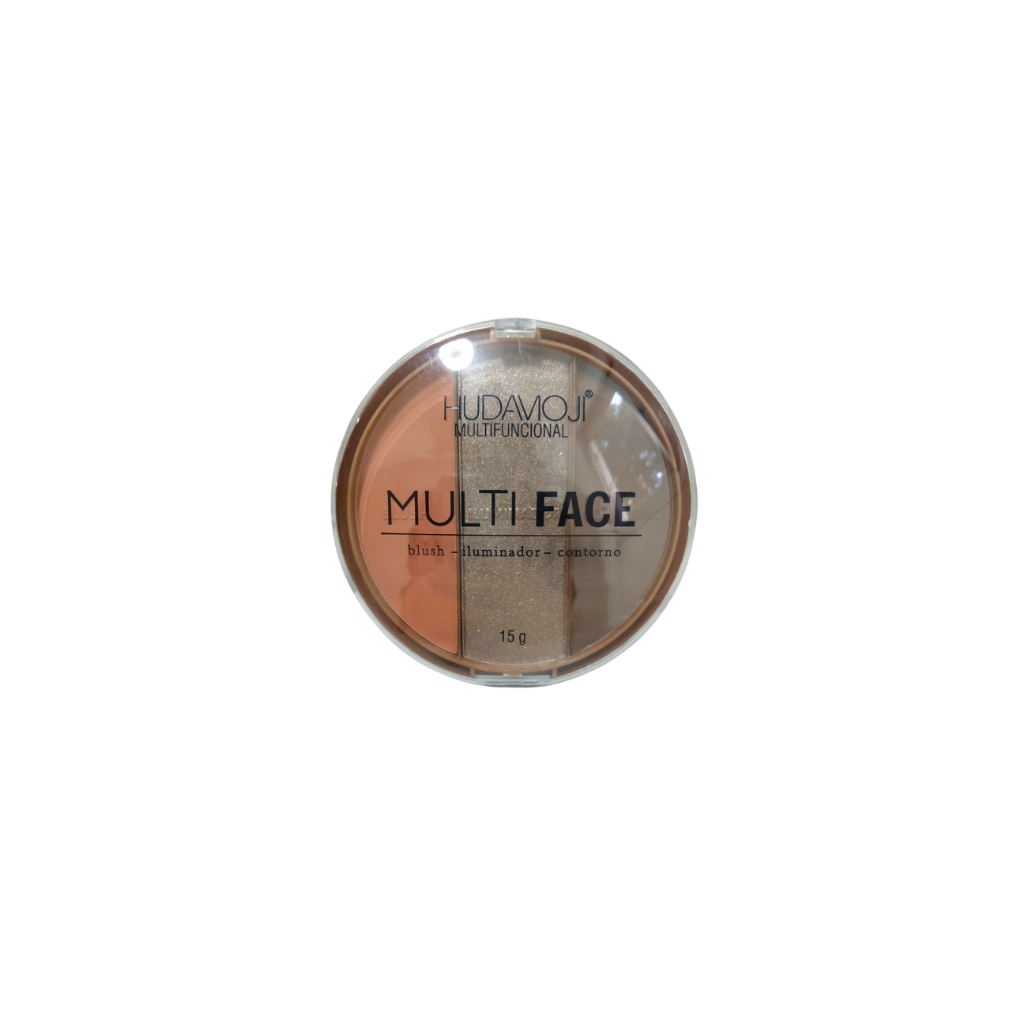 Blush, Iluminador e Contorno 3 em 1 Multi Face – Hudavioji | Shopee Brasil