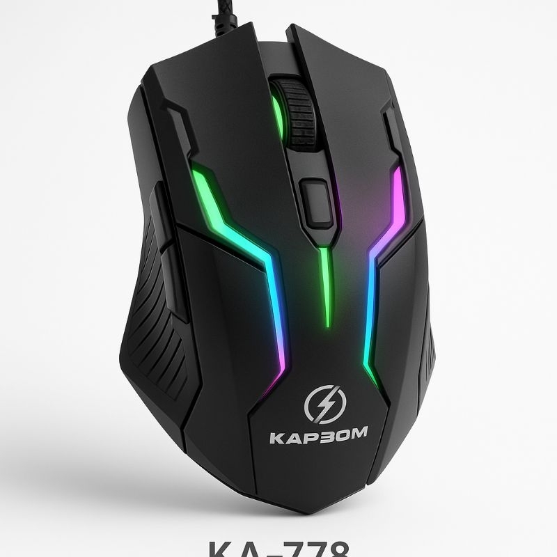 Mouse Gamer Óptico RGB KAPBOM KA - 778 | Shopee Brasil
