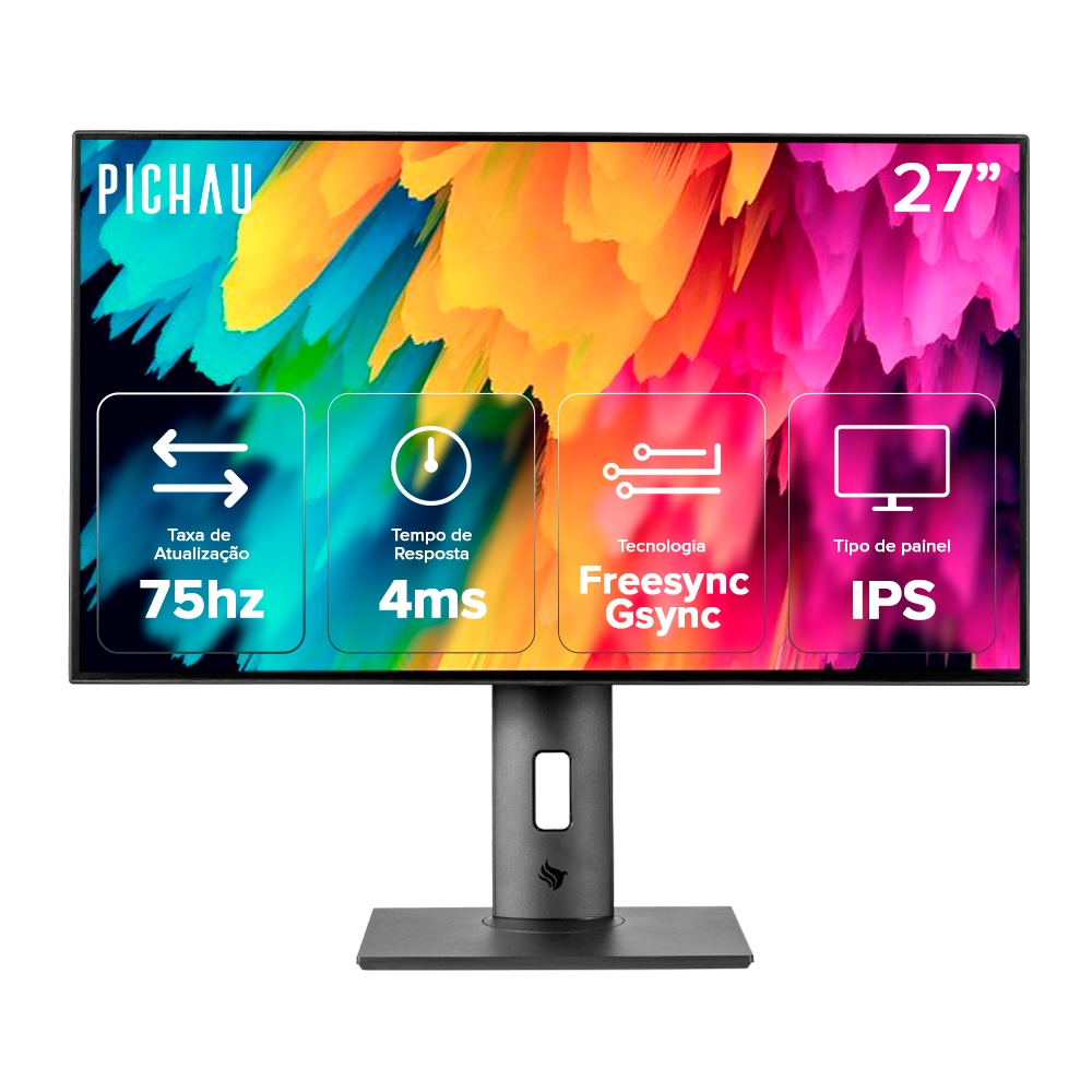 MONITOR PROFISSIONAL PICHAU PERSEUS PRO, 27 POL. IPS, QHD, SRGB100 ...
