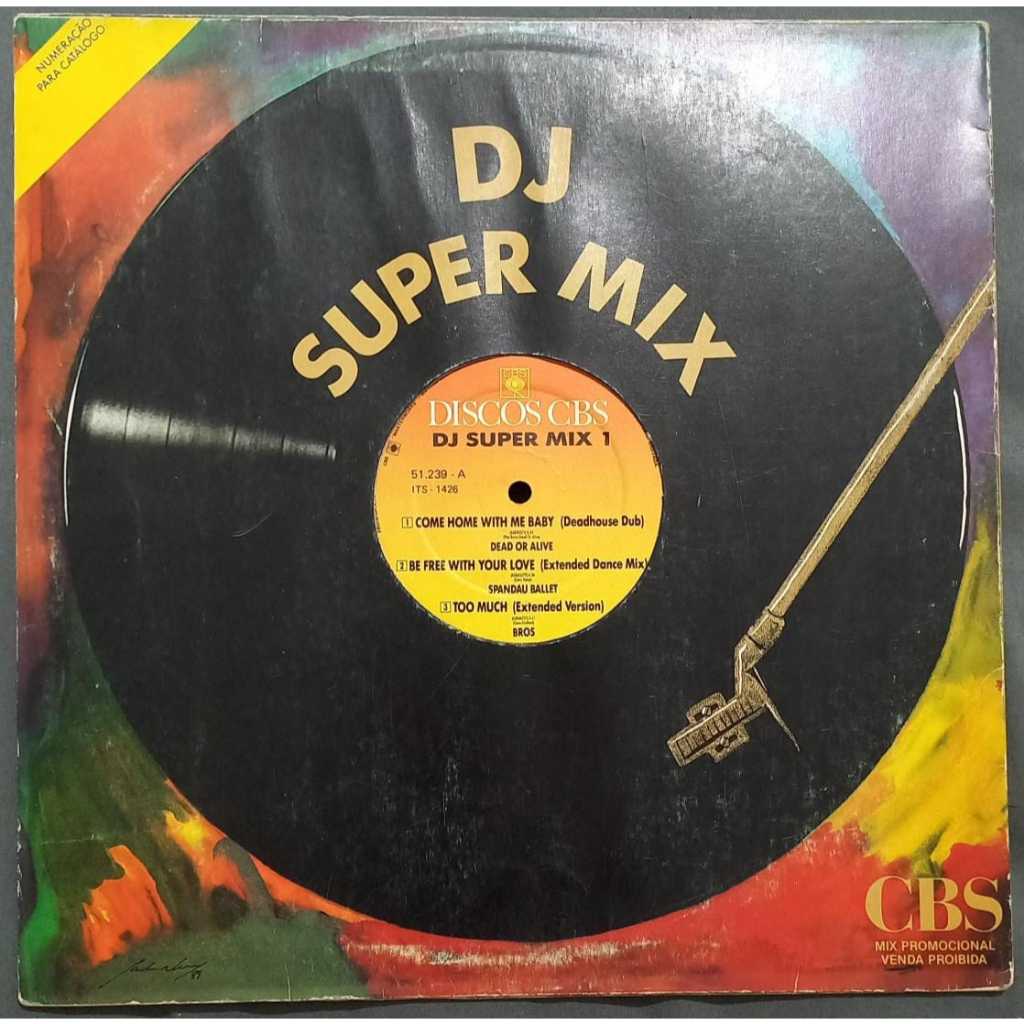 Disco de Vinil LP DJ Super Mix 1 | Shopee Brasil