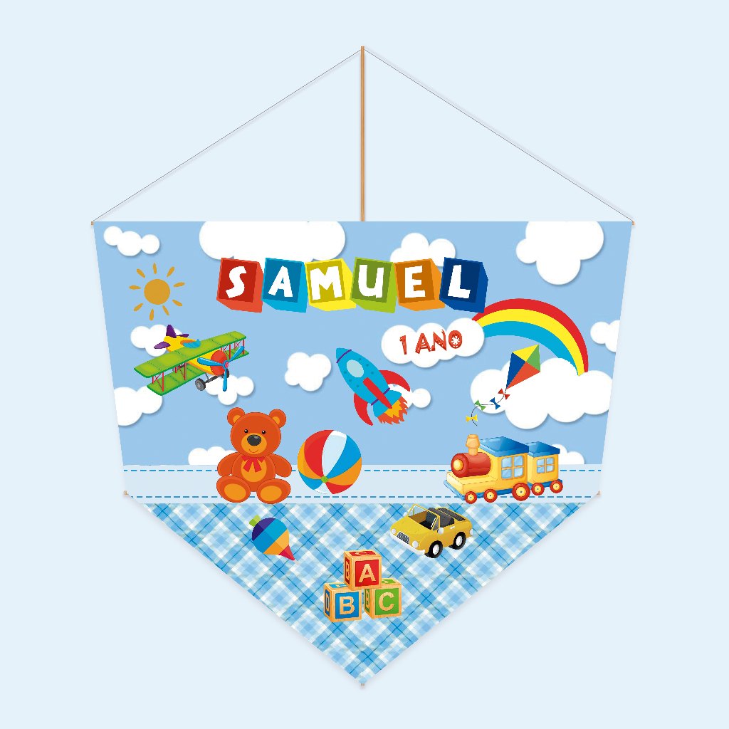 Lembrancinha de Pipa Personalizada tema Brinquedos para festa infantil ...