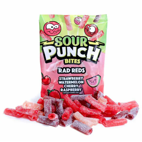 Balas Sour Punch Bites Rad Reds Importada dos Estados Unidos | Shopee ...