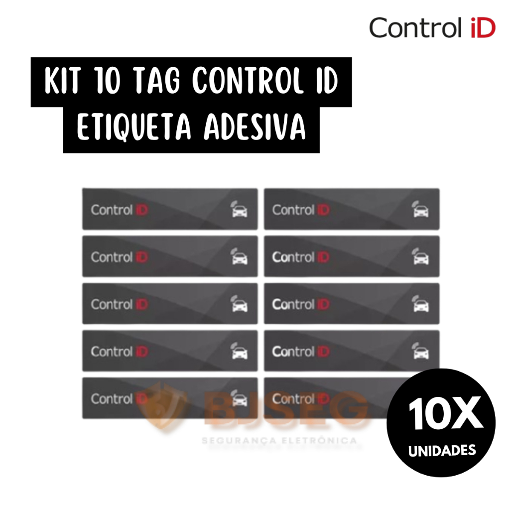 Kit 10 Tag Etiqueta Adesiva Veicular Control Id RFID UHF | Shopee Brasil