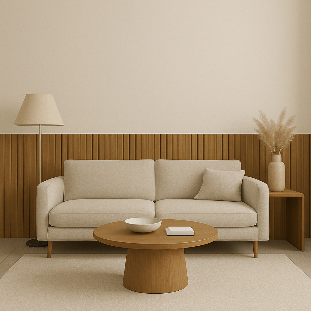 Kit 10 Revestimentos Ripados Placa Painel decorativo MDF 45x11 cm ...