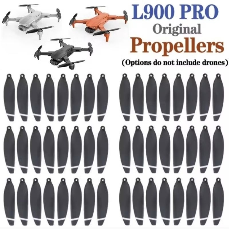 kit 8 hélices + parafusos para drone l900 pro se e max receba no mesmo ...