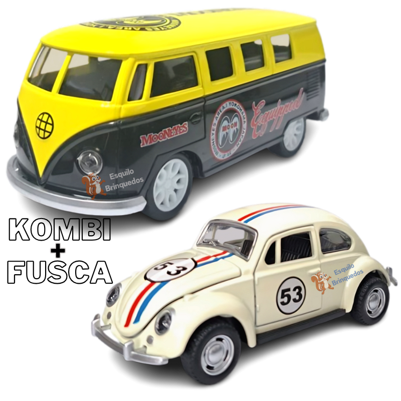 Kit Miniatura Kombi E Fusca Clássico Miniatura Carrinho Coleção Dodge e ...