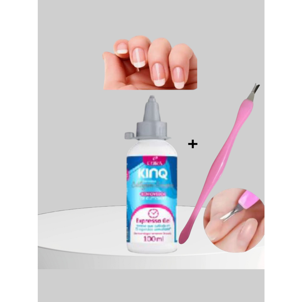 KINQ EXPRESSO GEL REMOVEDOR DE CUTICULAS + APARADOR CUTÍCULA | Shopee Brasil