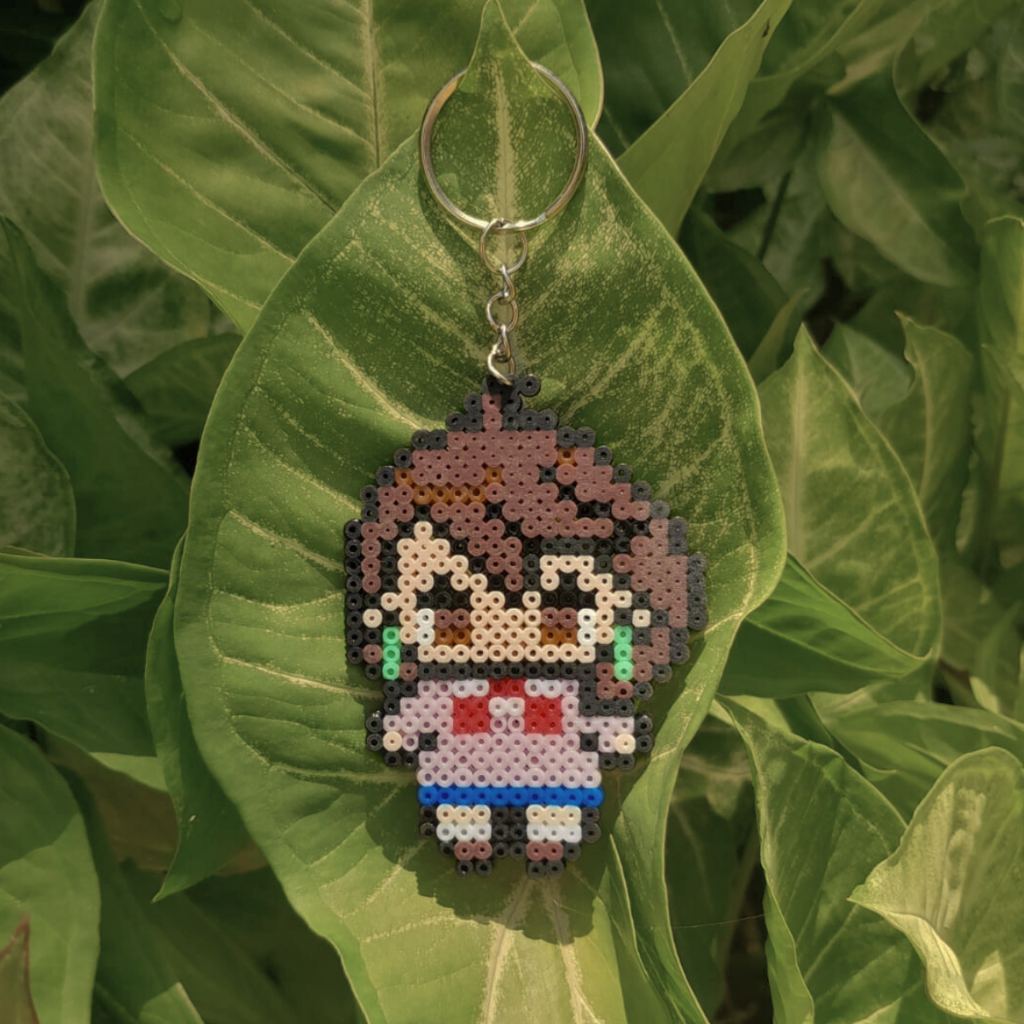 [Chaveiro] Momo Ayase Dandadan - Perler Hama Beads - pixel art anime ...