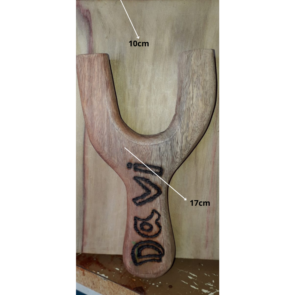 Estilingue Reforçado Cabo madeira | Shopee Brasil