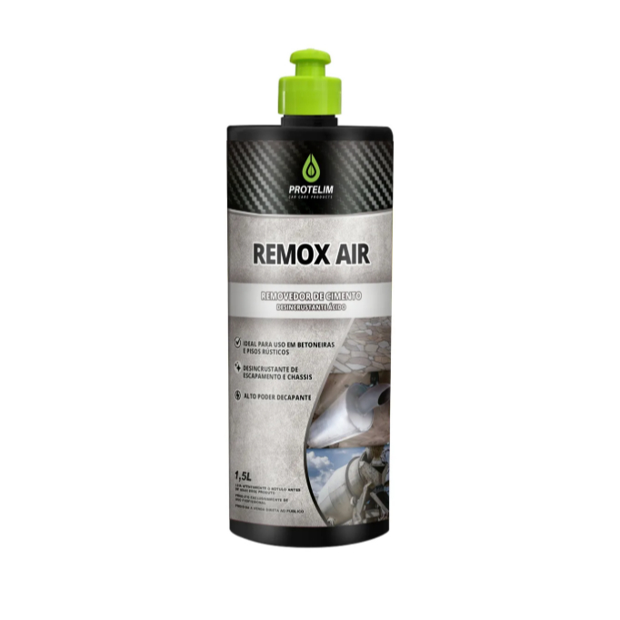 Remox Air 1,5L Protelim Desincrustante Removedor Cimento Concreto ...