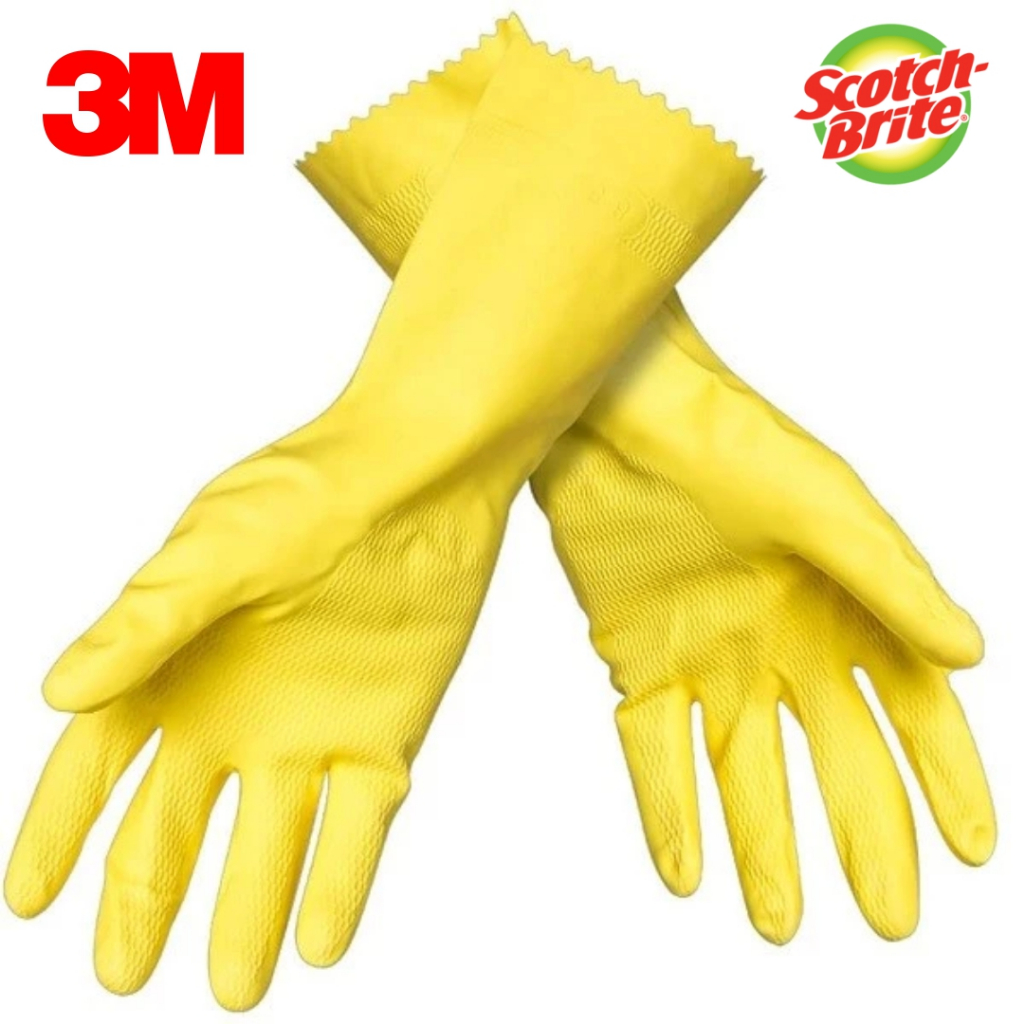 Luva Multiuso SCOTCH-BRITE Tamanho Amarela 3M | Shopee Brasil