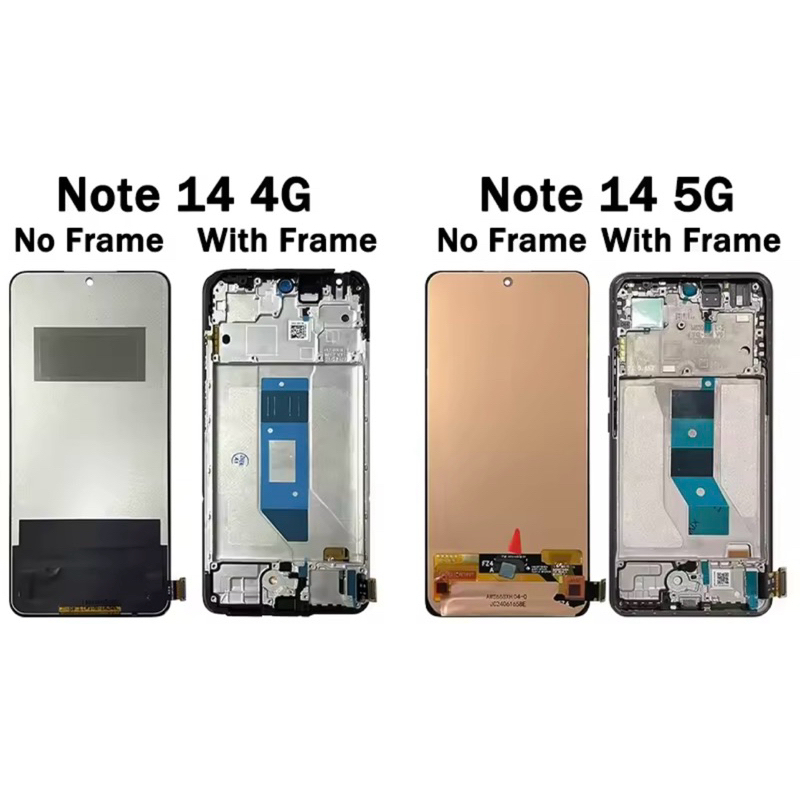 Tela Frontal Touch Compatível Com Xiaomi Redmi Note 14 4G/5G 24117RN76G ...