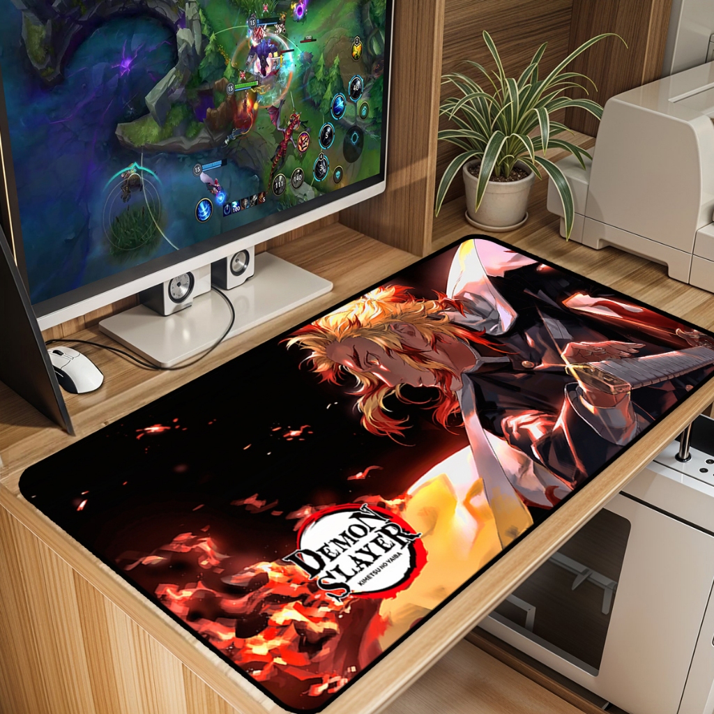 Mouse Pad Demon Slay Gamer Antiderrapante Grande 70x35 80x35 90x40 ...