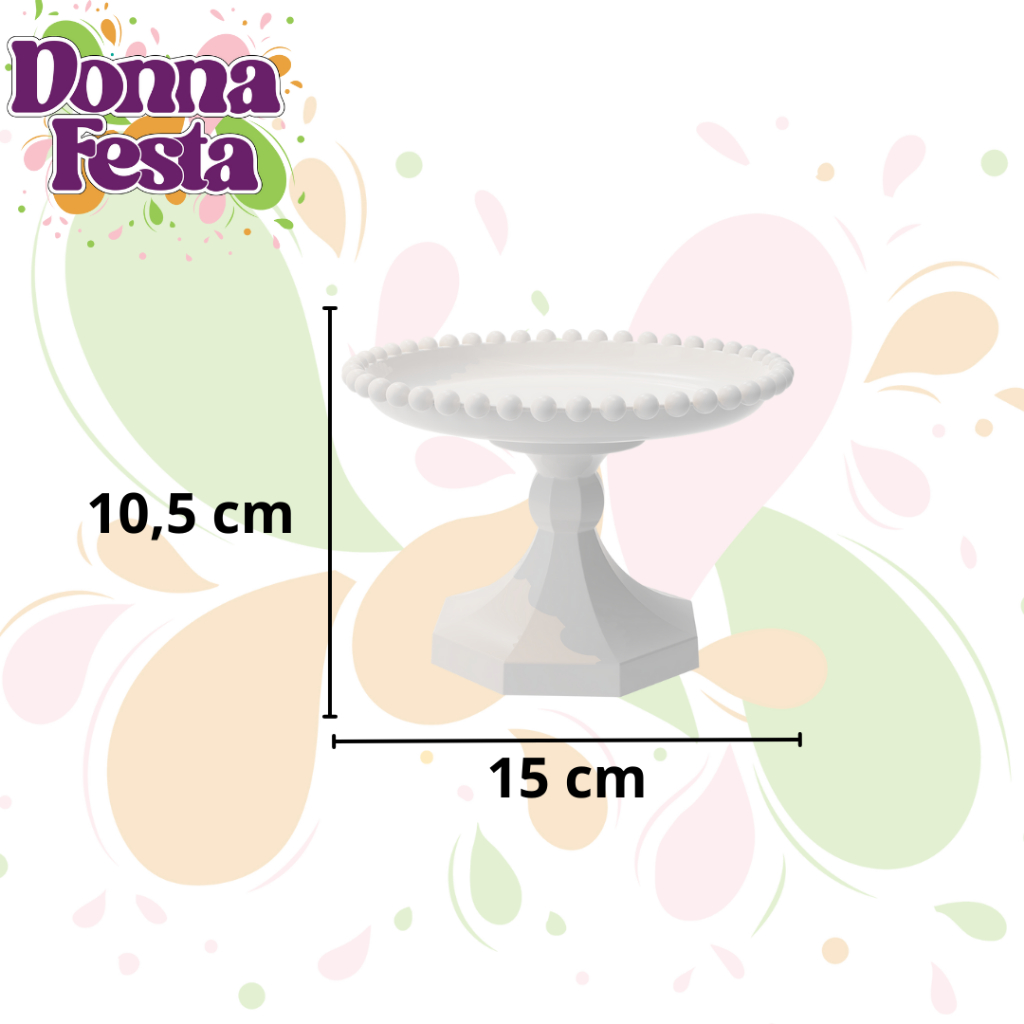 Kit de Festa com 1 Boleira Popi Plus, 2 Vasos Popi, 2 Mini Boleiras ...