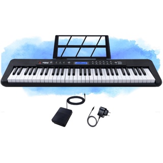 Teclado Musical Estudante Kobe KB-300 5/8 61 Teclas Sensitivas C/ Pedal ...