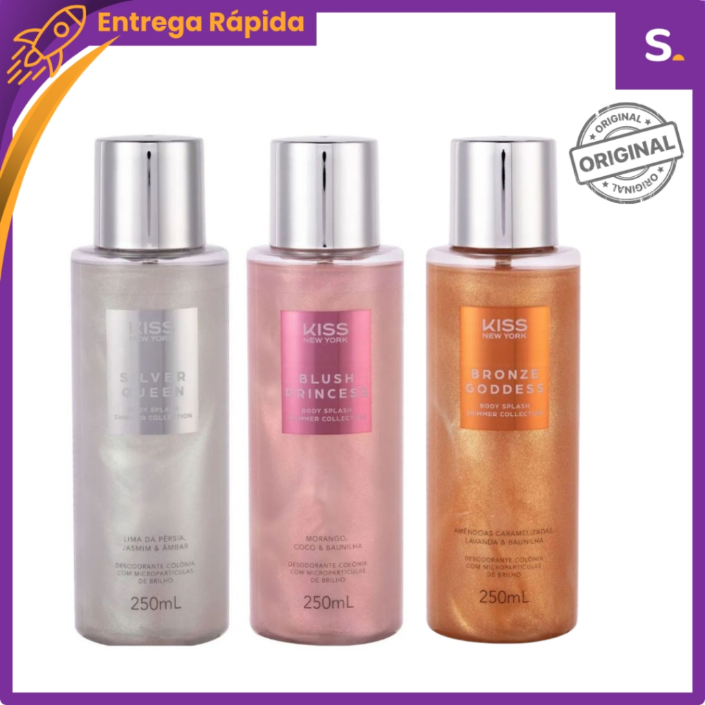 Body Splash Shimmer com Glitter – Perfume, Brilho e Toque Iluminado na ...