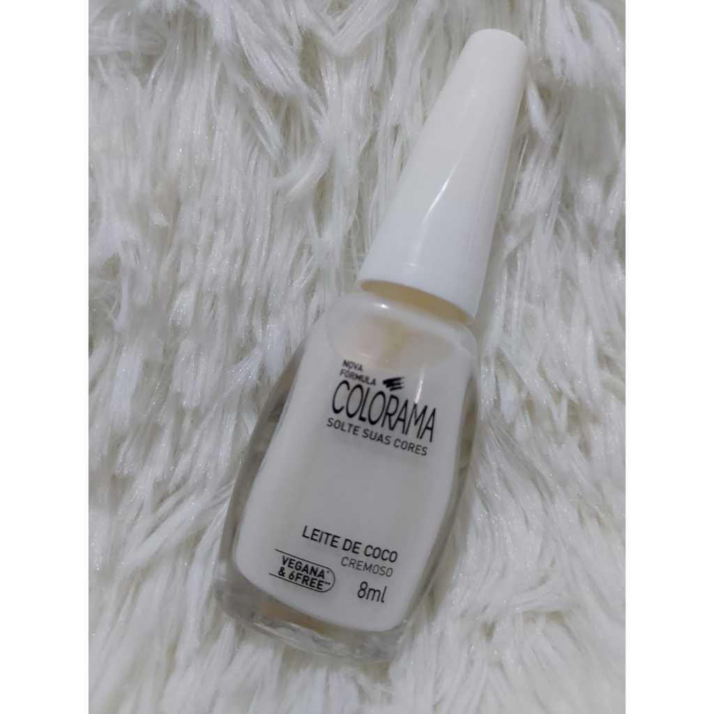 Esmalte Colorama Cremoso Leite De Coco 8 ml | Shopee Brasil