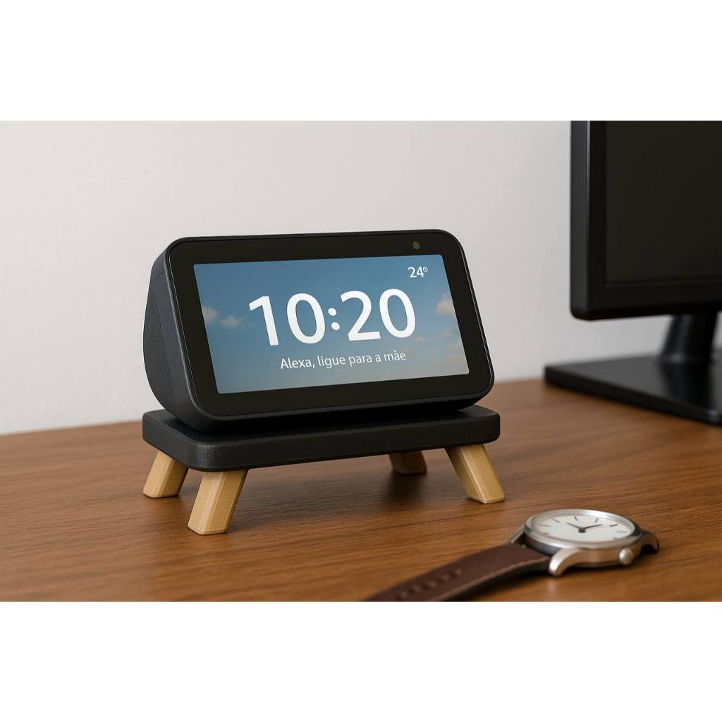 Suporte Alexa Mesa Enfeite Decorativo Quarto Sala Apoio Mesa para Echo ...