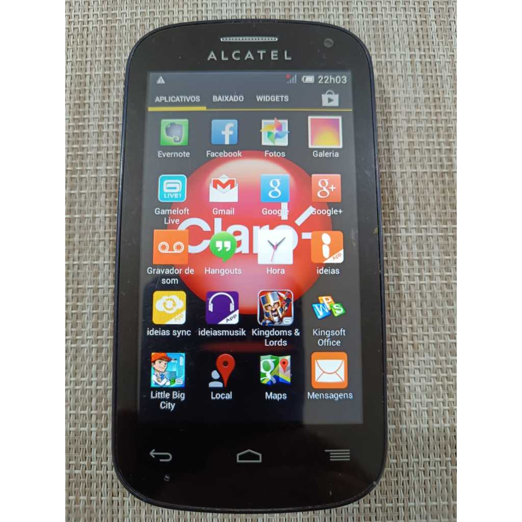 Celularv Alcatel Pop C3 Dual Chip 4Gb Funcionando em ótimo estado ...