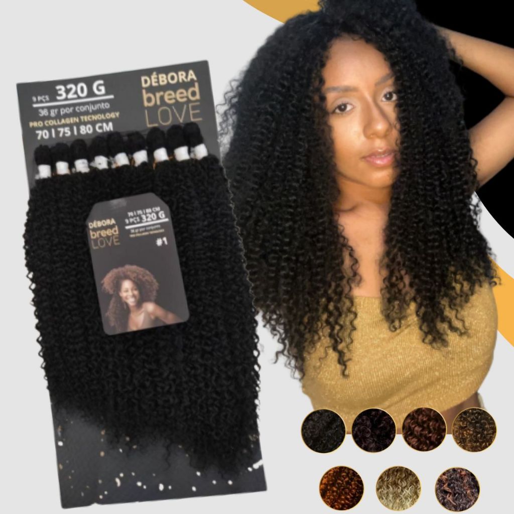 CABELO BIO ORGÂNICO DÉBORA CACHEADO 70/75/80 320G TELA | Shopee Brasil