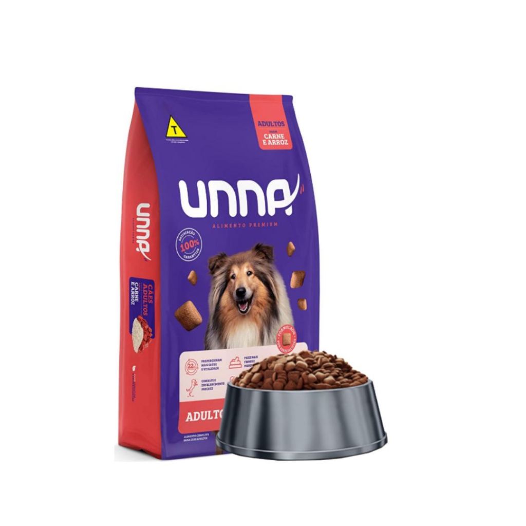 Ração Unna Para Cães Adultos | Shopee Brasil
