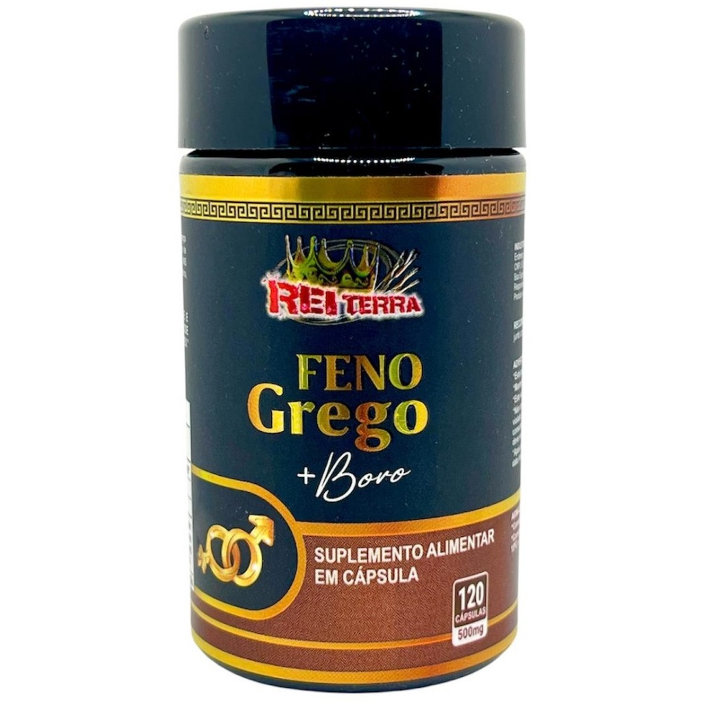 Feno Grego + Boro 120 Cápsulas - Rei Terra | Shopee Brasil