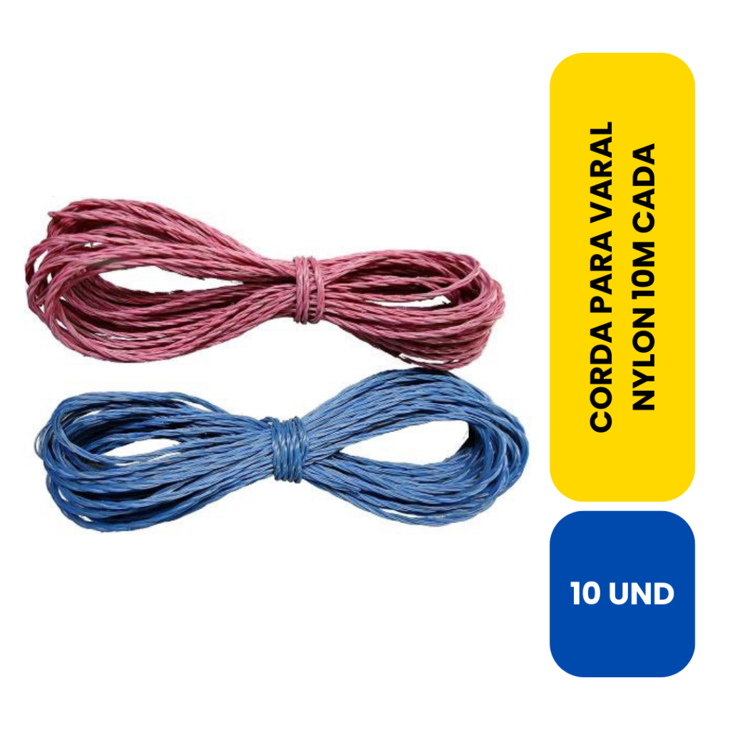 Kit 10 und Corda para Varal Nylon com 10 metros | Shopee Brasil