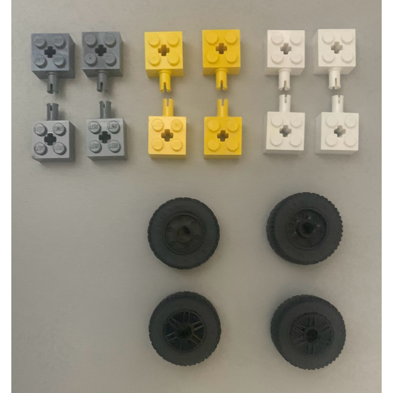 Lego peças originais (pick a brick) customizado rodas e conectores (16 ...