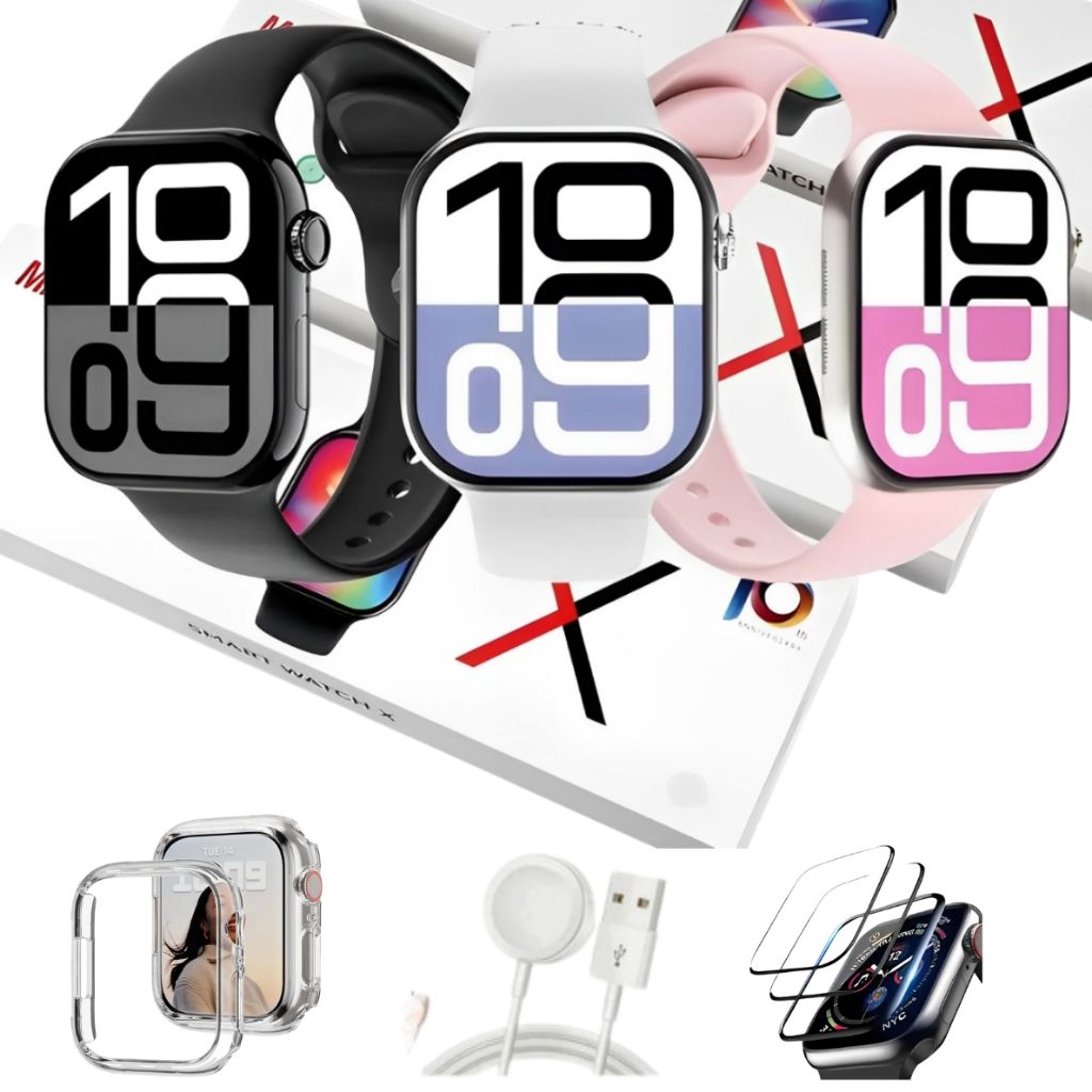 Smartwatch Relógio W10 Pro Microwear 46MM - Série 10 (2ª Geração) Com ...