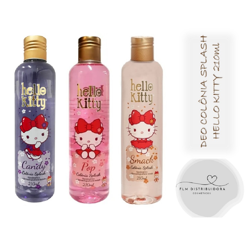 Deo Colônia Splash Hello Kitty 210ml | Shopee Brasil