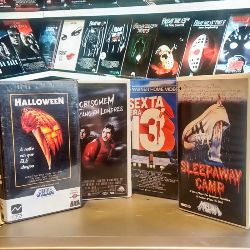 Coleção de filmes de terror-slasher em VHS | Shopee Brasil