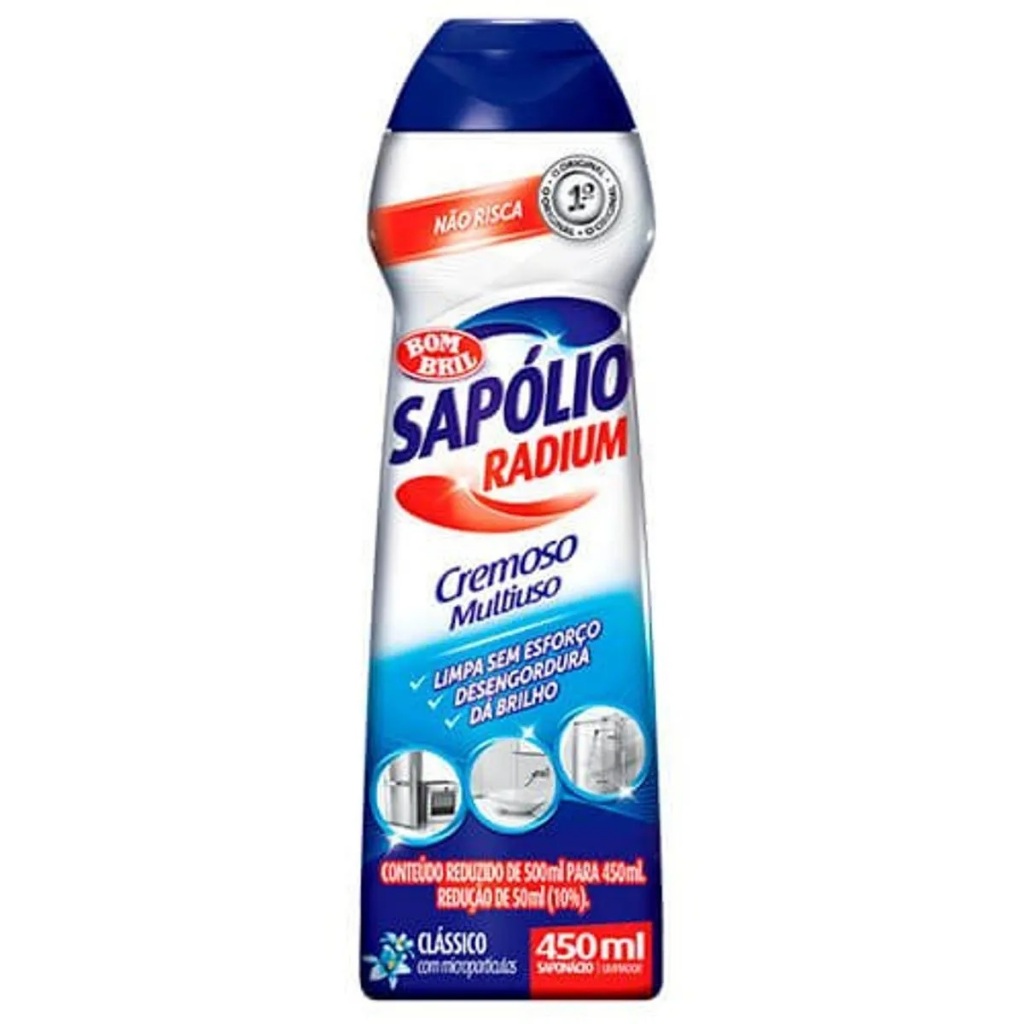 SAPÓLIO CREMOSO RADIUM 450ML | Shopee Brasil