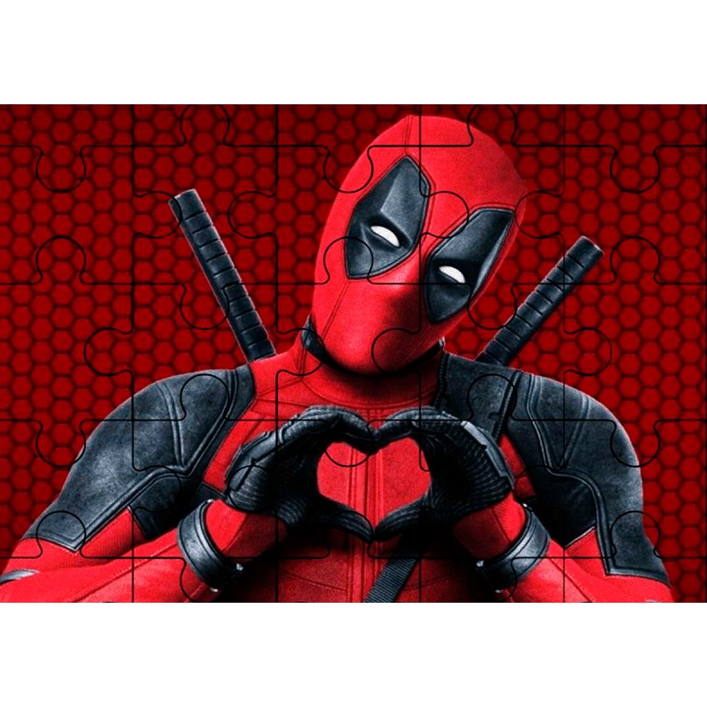 PAINEL RETANGULAR DEADPOOL 1 COM CORTE A LASER | Shopee Brasil