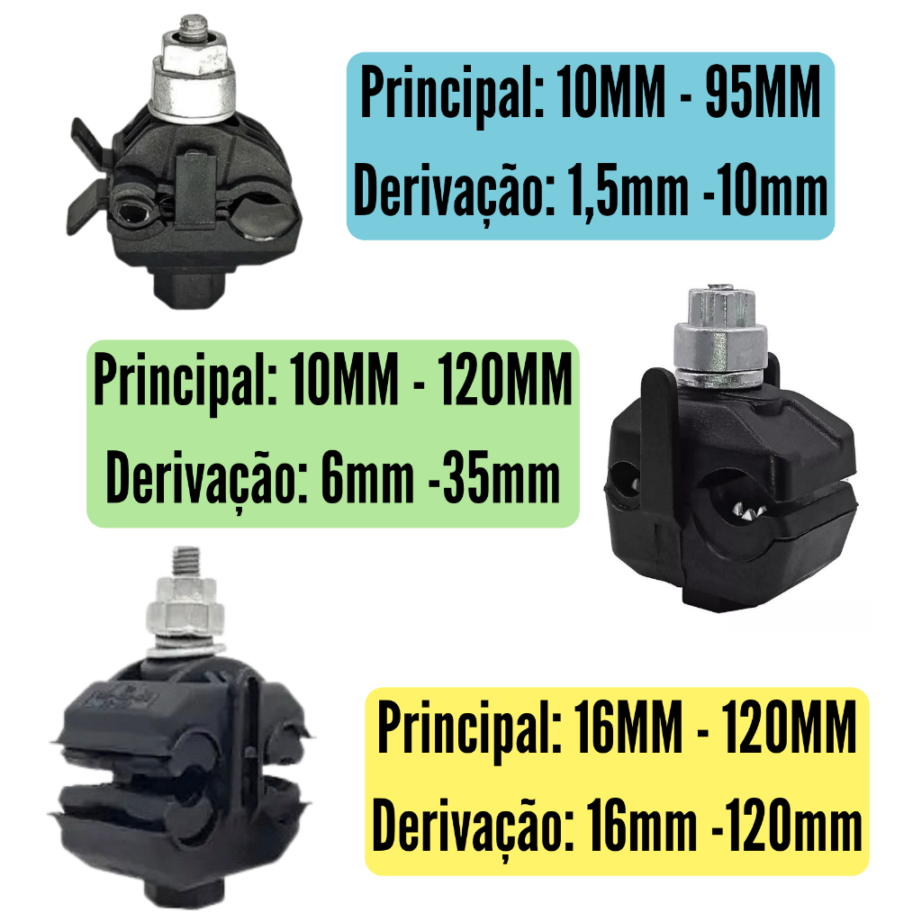 Conector Perfurante Intelli/Incesa Piercing CDP 10-95mm ou 35-120mm ...