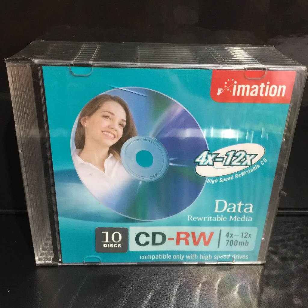 CD: 10 CD-RW - Imation Data Rewritable (Lacrado) | Shopee Brasil