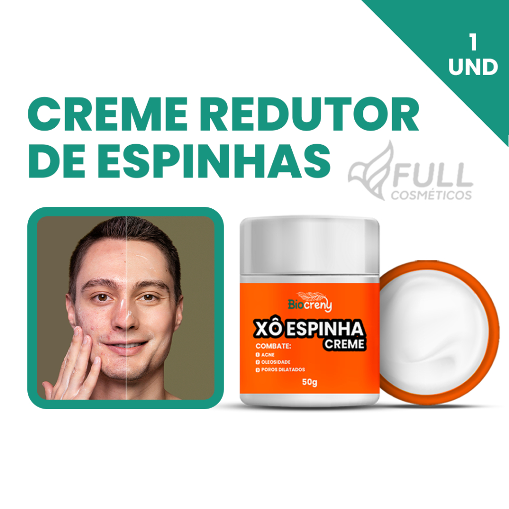 Creme Secativo Antiacne Xô Espinha Biocreny Seca Espinha Rápido Tira ...