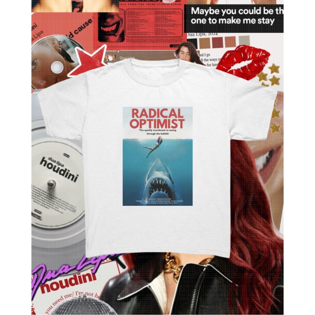 Camiseta Dua Lipa - Radical Optimist | Shopee Brasil