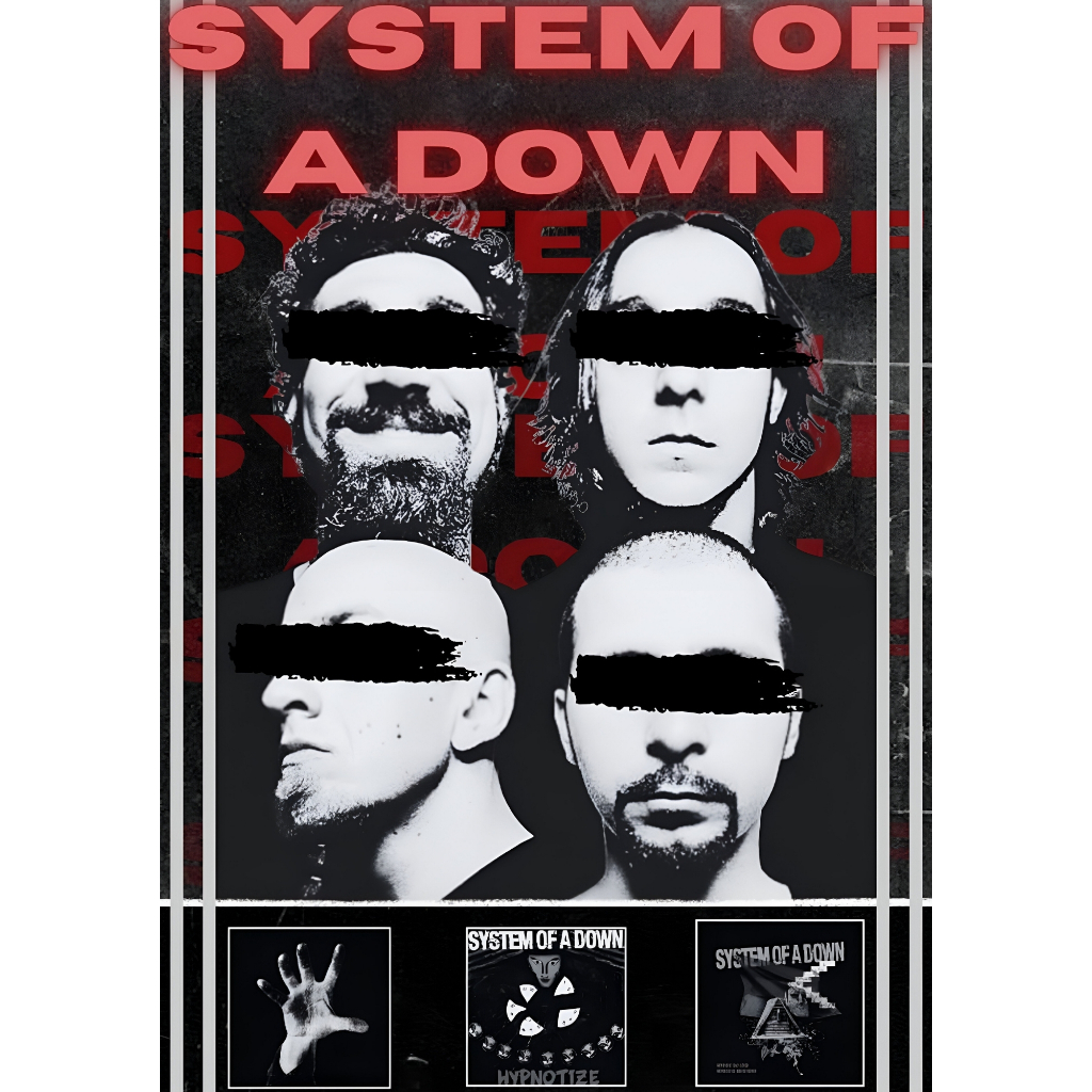 Placa Decorativa System Of A Down SOAD MDF | Shopee Brasil