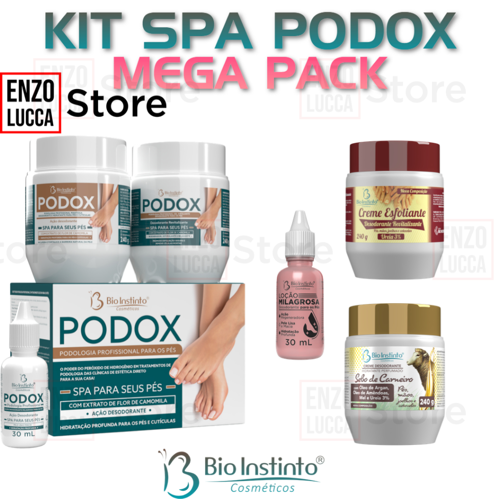KIT MEGA PACK SPA 240G + PODOX BIO INSTINTO | Shopee Brasil