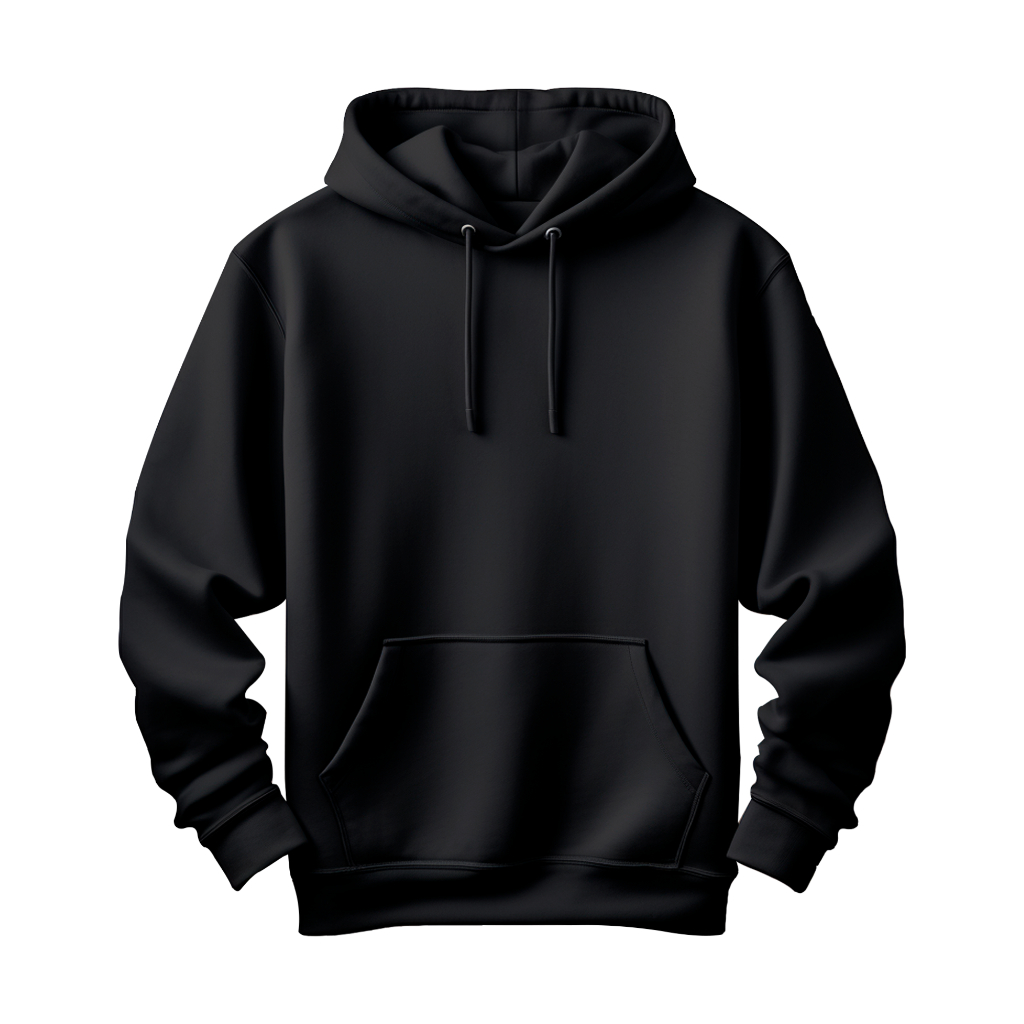 Moletom Canguru Preto Unissex Flanelado Grosso Com Capuz Bolso Forrado ...