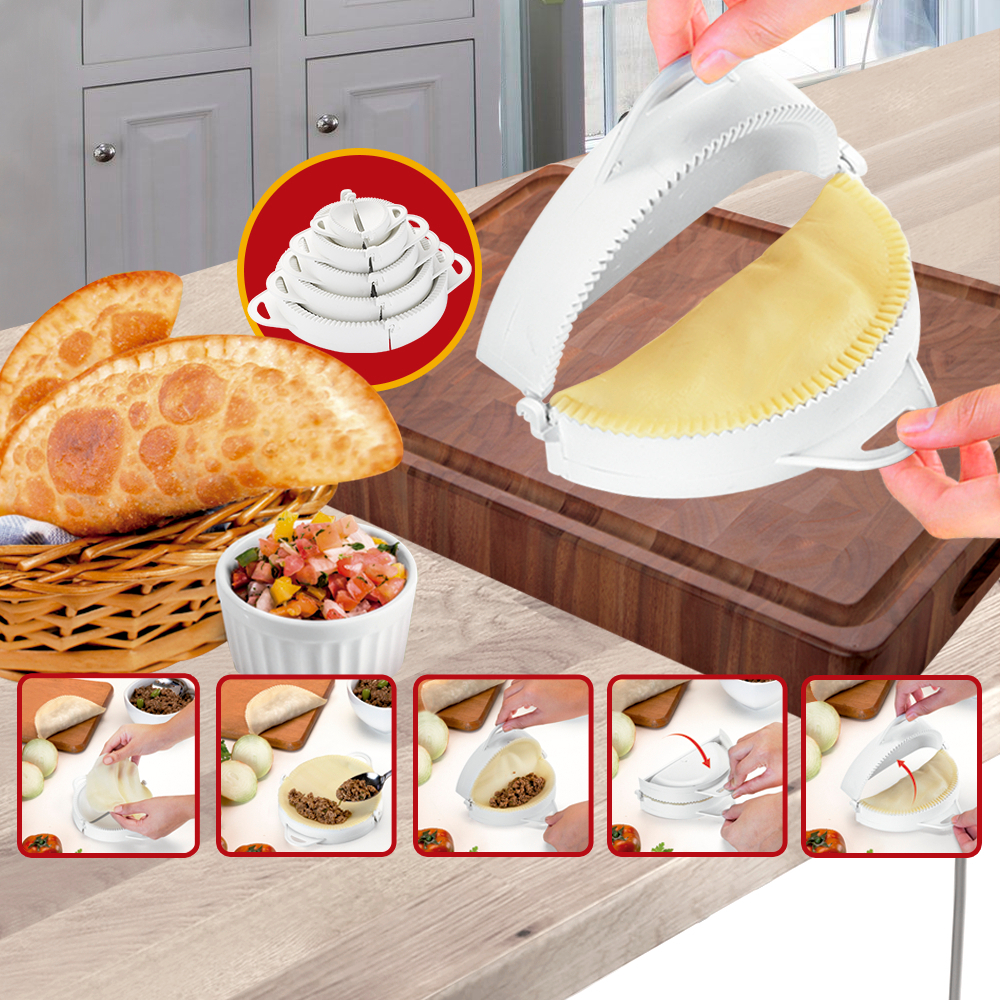 Kit 5 Moldes para Fazer Pastel, Risole e Empanada – Agilize Sua ...