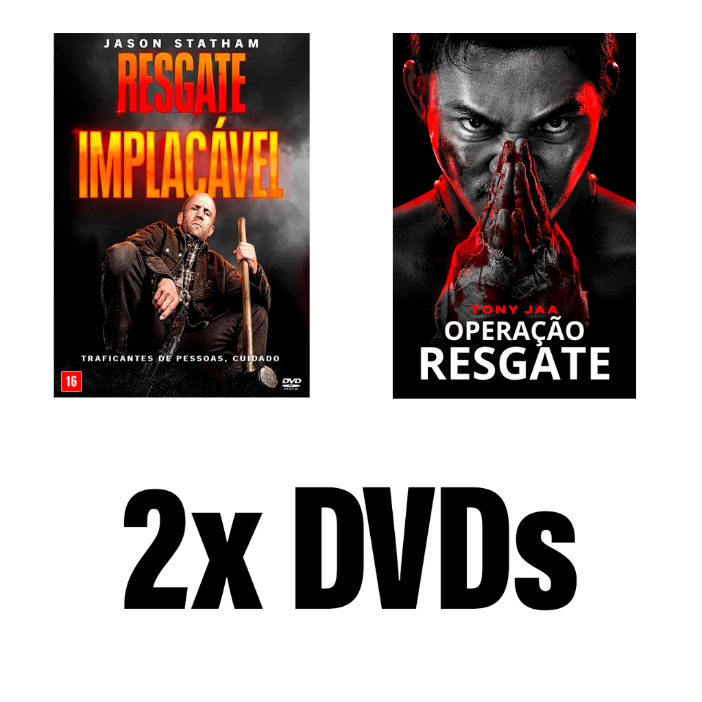 2xDVDs - Resgate Implacável / Operação Resgate (2025) (Somente ...